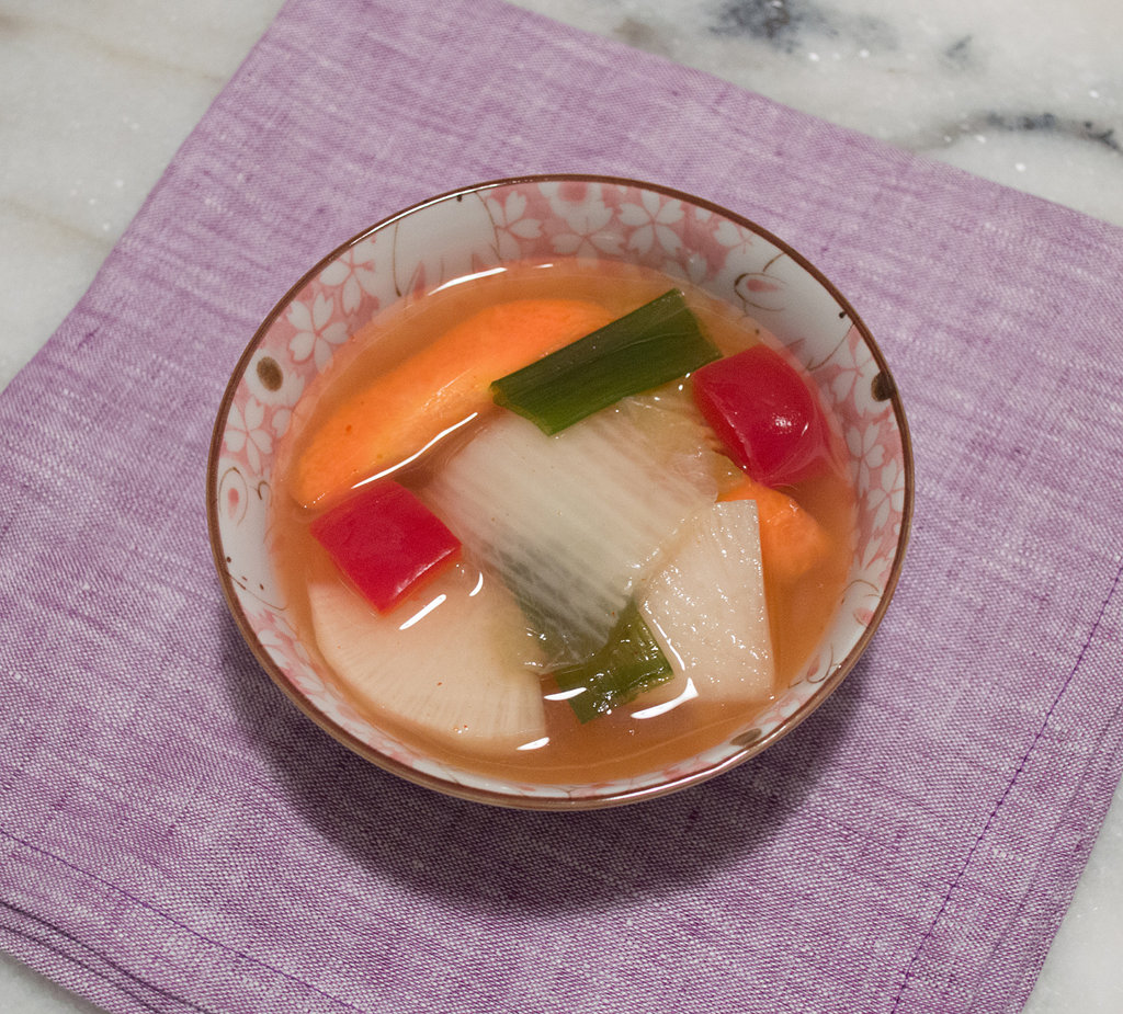 Nabak Kimchi (나박 김치) - Mixed Vegetable Water Kimchi Recipe - Everybunny ...